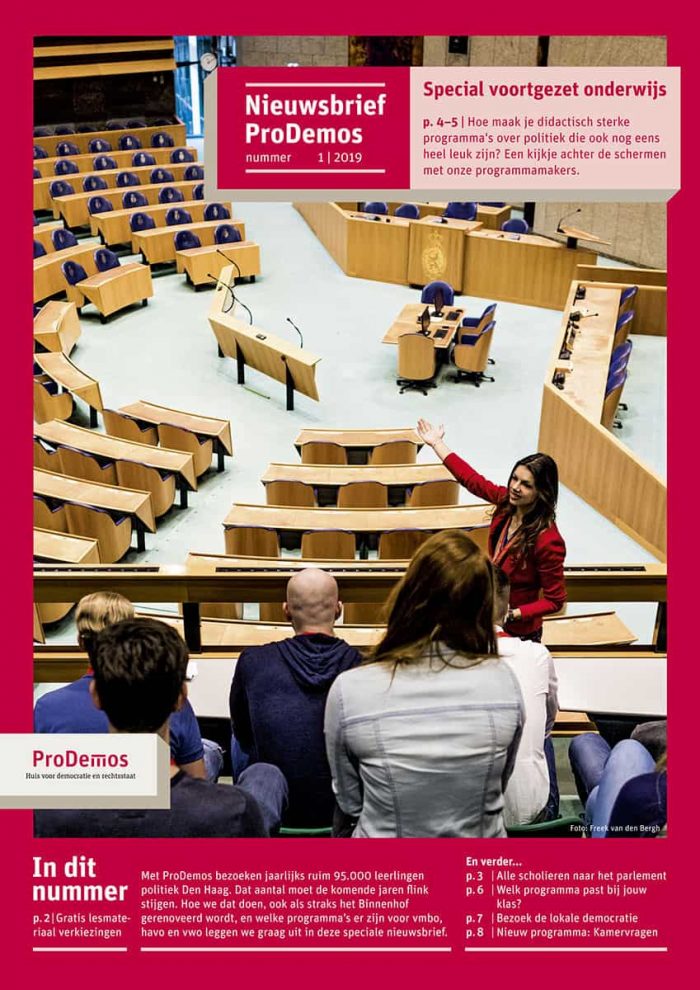 Nieuwsbrief special voortgezet onderwijs - ProDemos