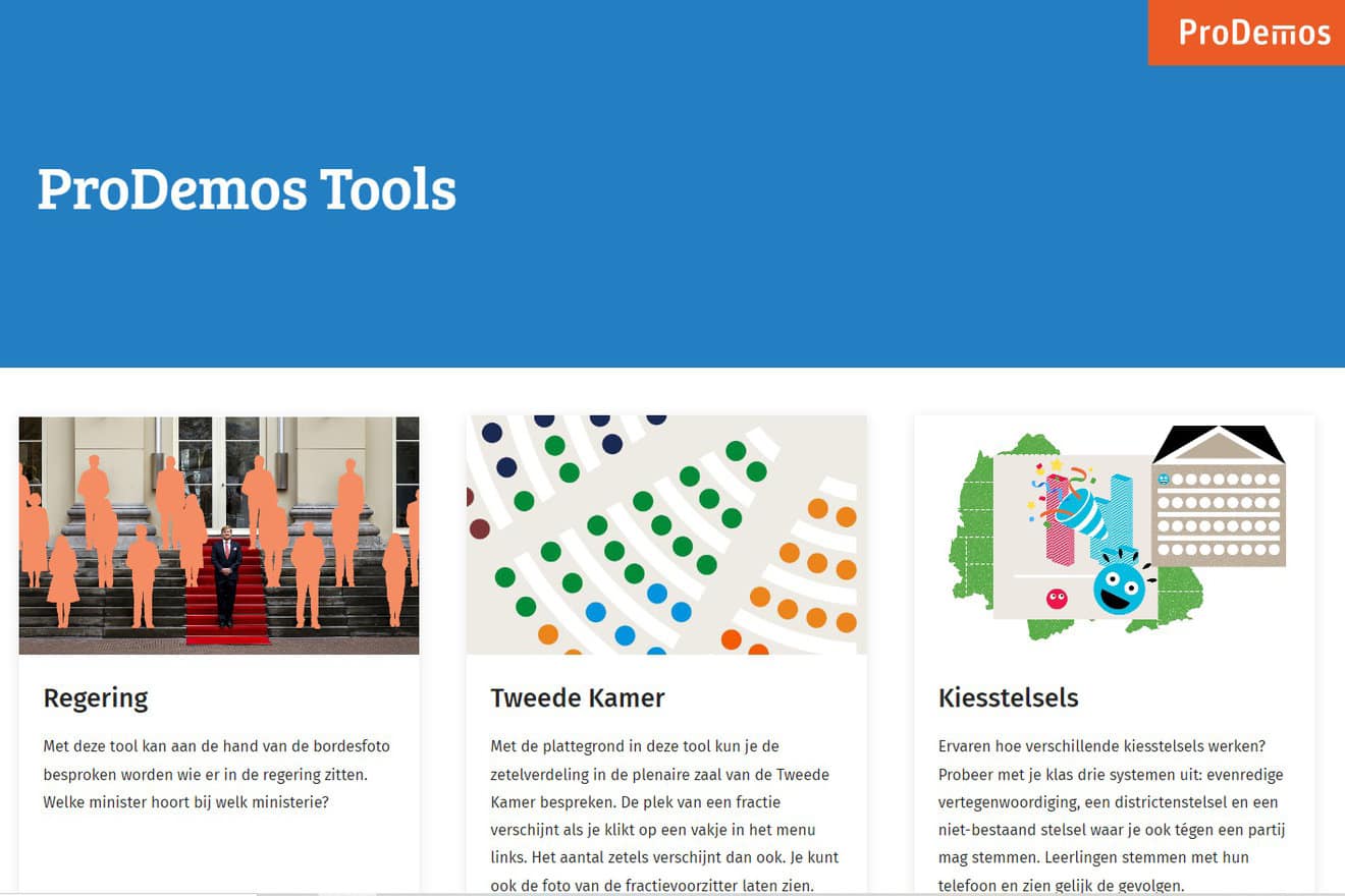 Websites van ProDemos - ProDemos