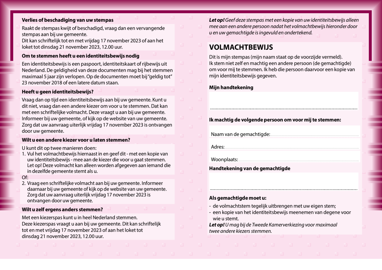 Stempas - ProDemos - Verkiezingen